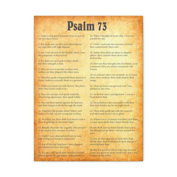 Express Your Love Gifts | Art | Scripture Sign Psalm 73 Chapter Gold ...